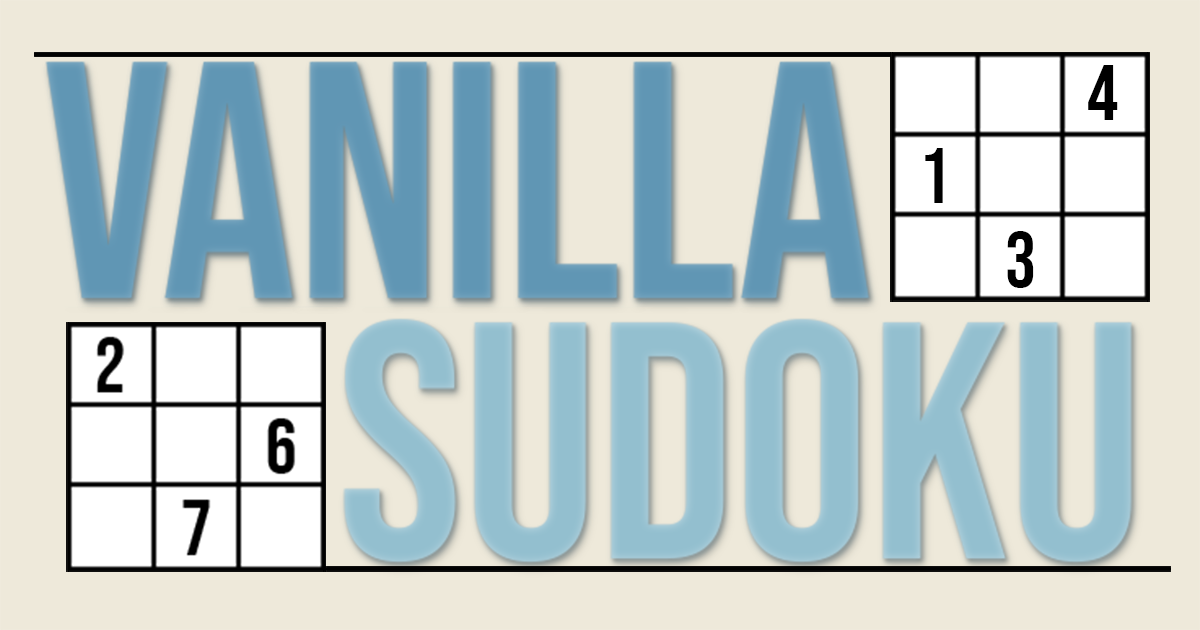 Vanilla Sudoku